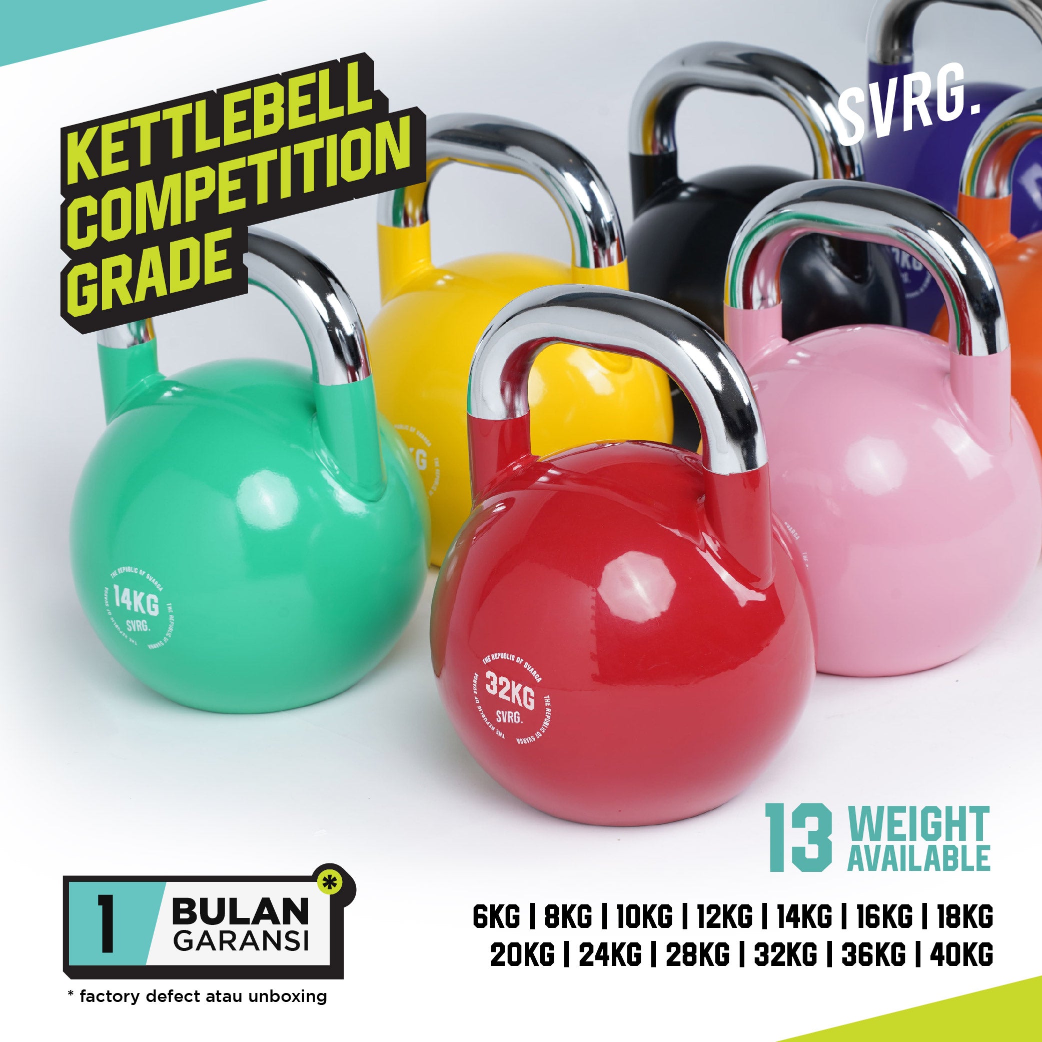 Jual Kettlebell Swing Competition Grade - SVRG