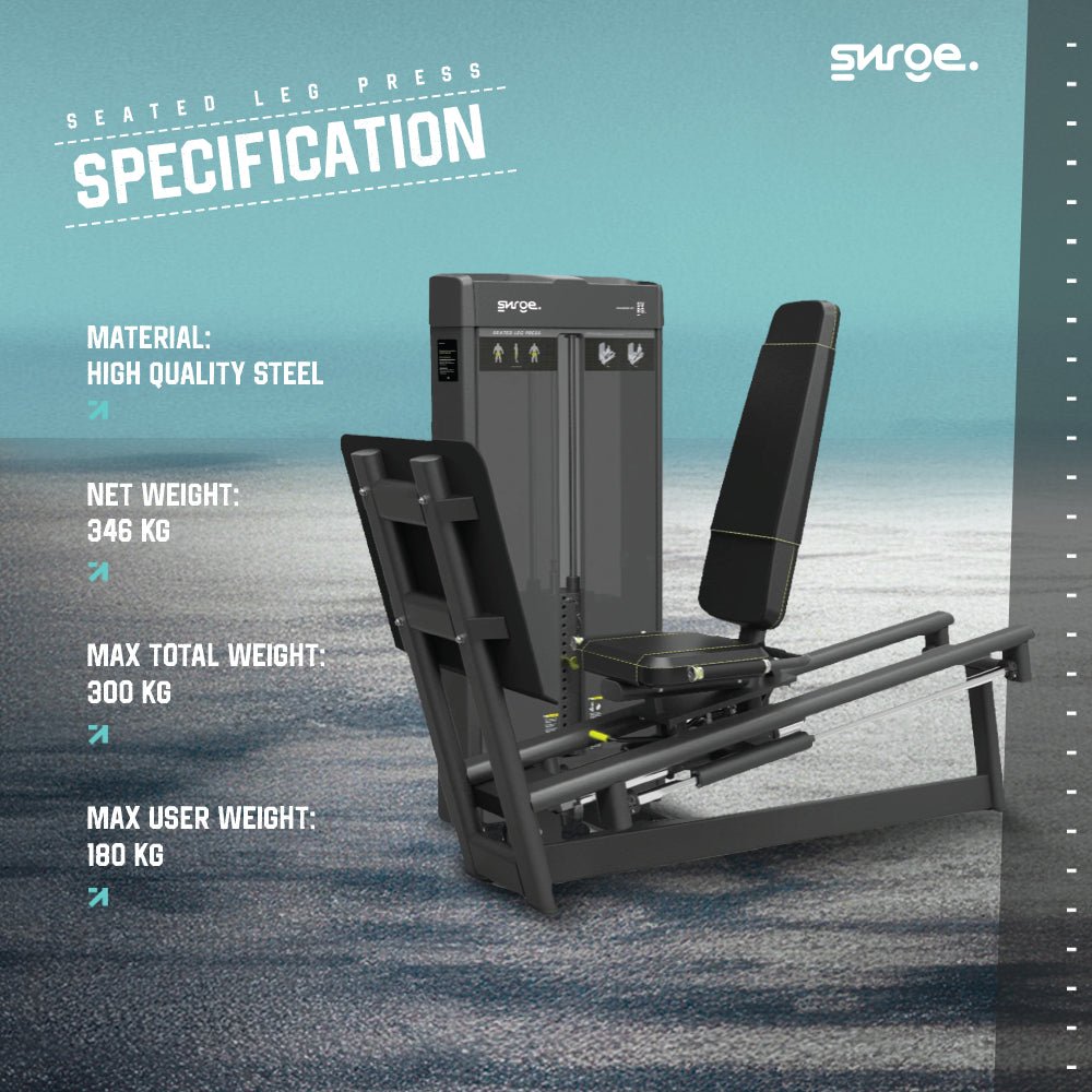 SURGE Commercial Seated Leg Press – Strength Machine – SVRG