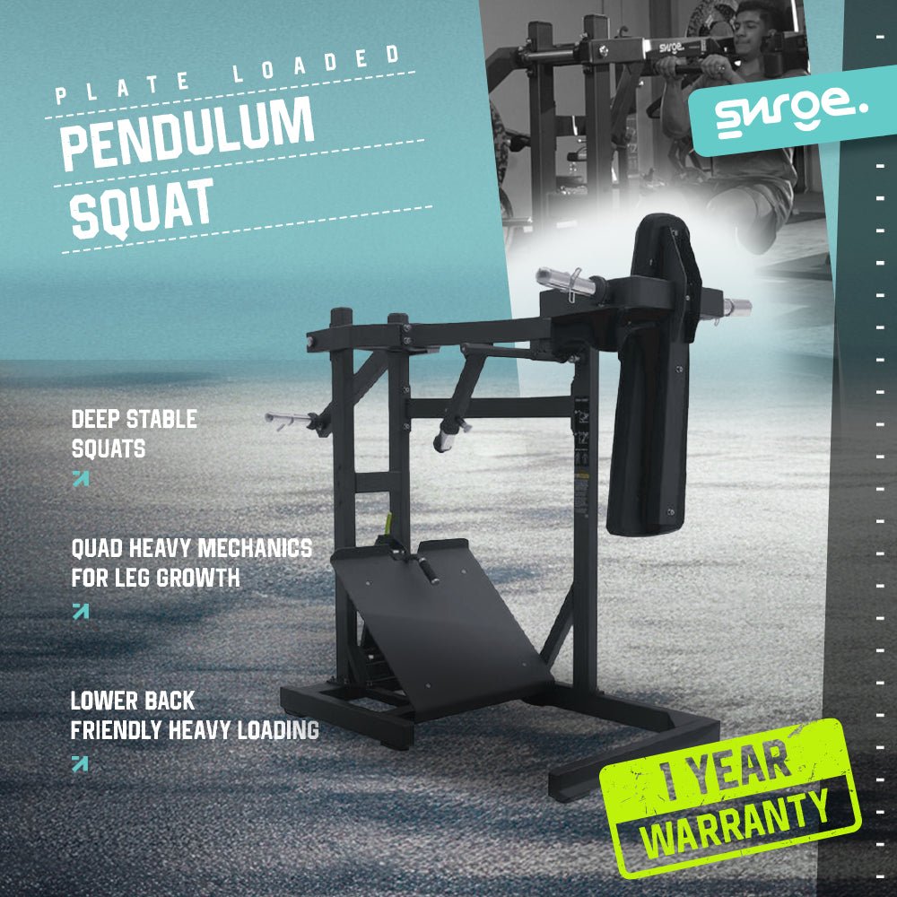 SURGE Commercial Pendulum Squat – Strength Machine – SVRG